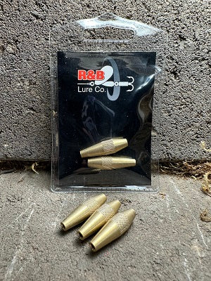 RAW/TARNISHED BRASS R&B TORPEDO SPINNER BODIES – R & B Lures