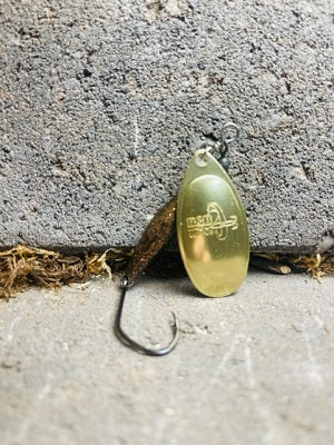 R&B Spinners UV Polished Brass & Copper Chip – R & B Lures