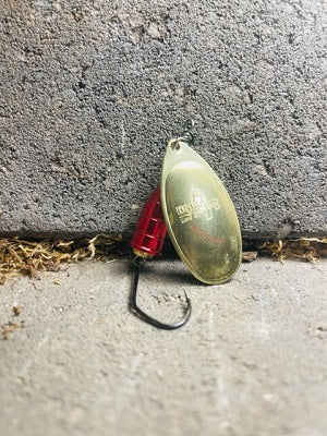 #5 Brass n Candy Blood Red Cone Spinner Limited Run – R & B Lures