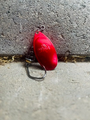 R&B Candy Blood Red & MJ Cone Spinner Limited Run – R & B Lures