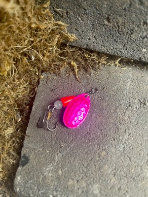R&B Ultra Light French Candy Pink & Flo Red and Glow – R & B Lures