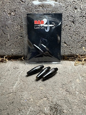 CANDY BLACK R&B TORPEDO SPINNER BODIES – R & B Lures